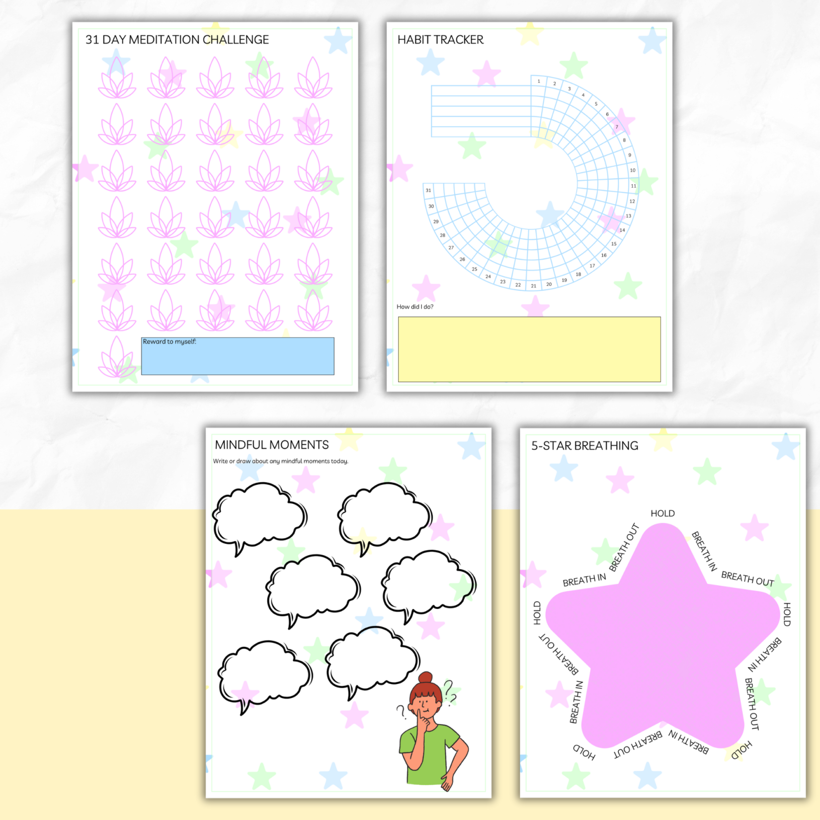 plr 52-Week Mindfulness Journal Template - Her Digital Creative